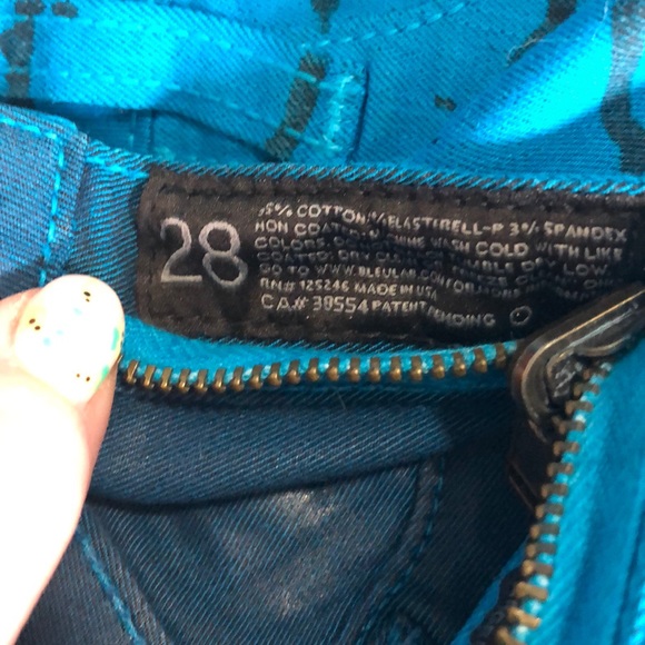 bleulab | Jeans | Worn Once Bleu Lab Reversible Jean Blue Croc Print ...